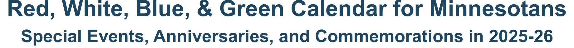 Minnesota Events Planned for 2025 and 2026 | Minneapolis University Rotary Club